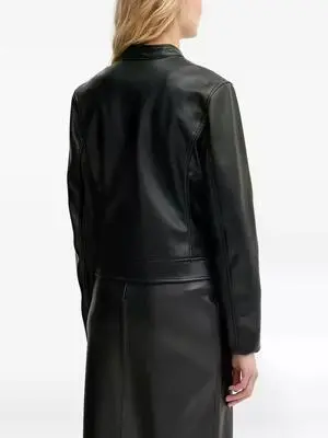 Sisley Button-fastening Leather Jacket