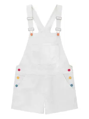 HEY JOANIE Rainbow Playsuit - White