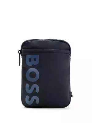BOSS Logo-print Canvas Crossbody Bag