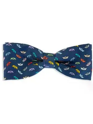 FEFÈ Graphic-print Bow Tie - Blue