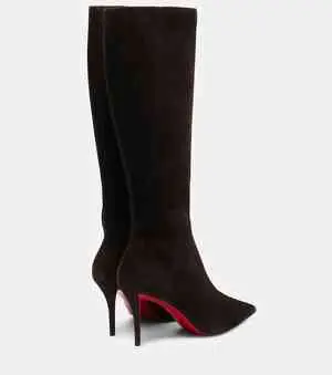 CHRISTIAN LOUBOUTIN Suede Knee-high Boots