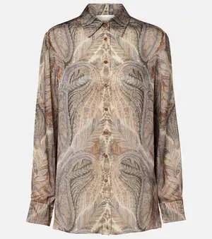 Women's Collared Satin Shirts