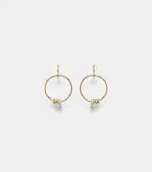 SPINELLI KILCOLLIN Asha 18kt Hoop Earrings With Diamonds - Gold