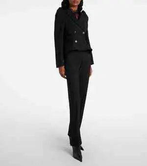 Alexander McQueen Wool Gabardine Suit Pants