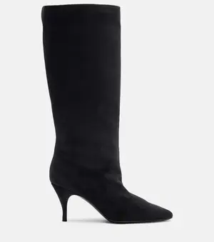 HERBERT LEVINE Silhouette Suede Knee-high Boots