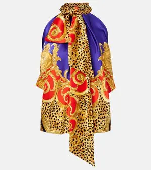 Versace Tie Detailed Blouses