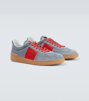 Valentino Garavani Upvillage Suede And Leather Sneakers