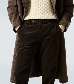 Sunspel Corduroy Straight Leg Trousers