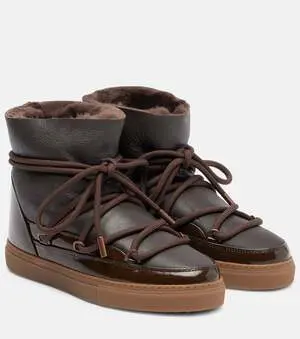 Inuikii Gloss Leather Snow Boots