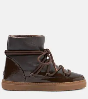 Inuikii Gloss Leather Snow Boots