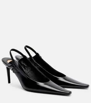 Saint Laurent Leather Slingback Pumps