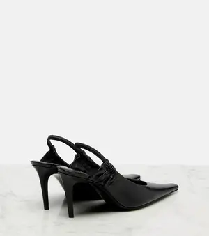 Saint Laurent Leather Slingback Pumps
