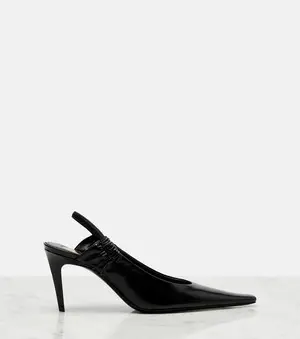 Saint Laurent Leather Slingback Pumps