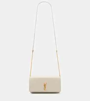 Saint Laurent Cassandre Mini Phone Pouch - White