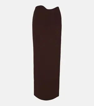 Christopher Esber Knitted Maxi Skirt - Brown