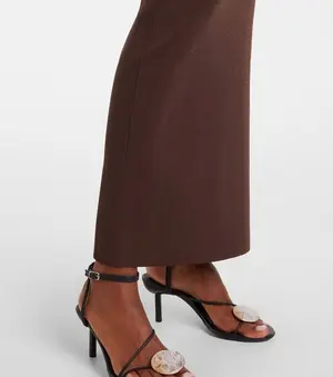 Christopher Esber Knitted Maxi Skirt - Brown