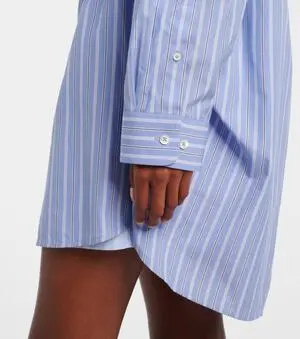 MAISON MARGIELA Striped Cotton Poplin Jumpsuit