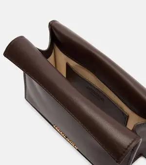 Jacquemus La Pochette Rond Carré Small Leather Clutch