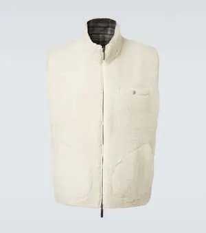 GOD'S TRUE CASHMERE Reversible Cashmere And Wool Vest