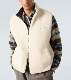 GOD'S TRUE CASHMERE Reversible Cashmere And Wool Vest