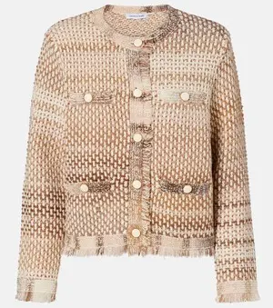 Veronica Beard Sariyah Cotton And Wool-blend Jacket - Multicoloured