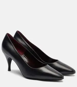 HERBERT LEVINE Pure And Simple Leather Pumps - Black