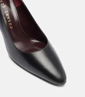 HERBERT LEVINE Pure And Simple Leather Pumps - Black