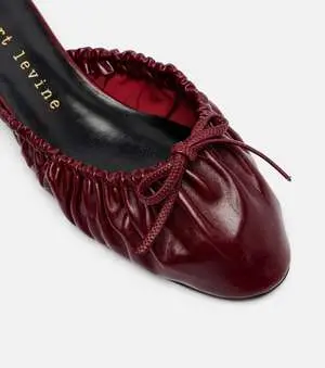 HERBERT LEVINE Gather Around Patent Leather Mules