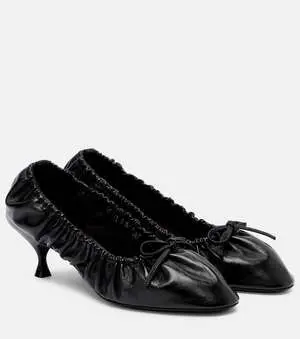 HERBERT LEVINE Gather Around Leather Pumps