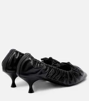 HERBERT LEVINE Gather Around Leather Pumps