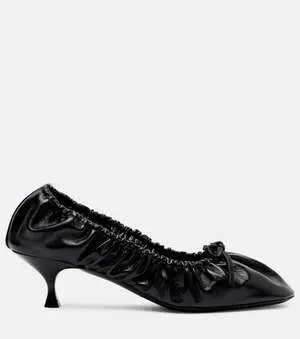 HERBERT LEVINE Gather Around Leather Pumps