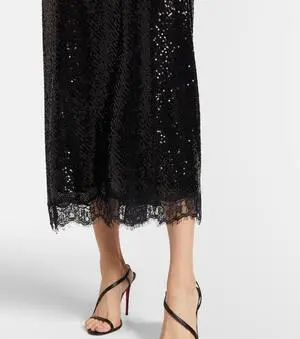 Rixo Verena Sequined Maxi Dress