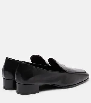 HERBERT LEVINE Fair And Square Leather Loafers