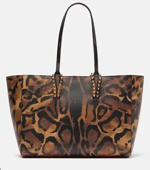 CHRISTIAN LOUBOUTIN Leopard-print Leather Shopper