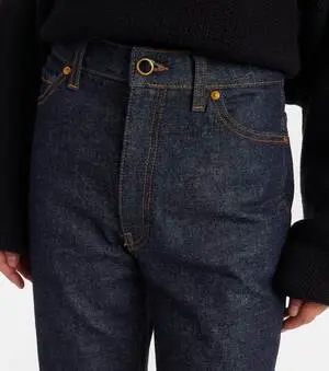 Khaite Danielle High-rise Straight Jeans - Blue