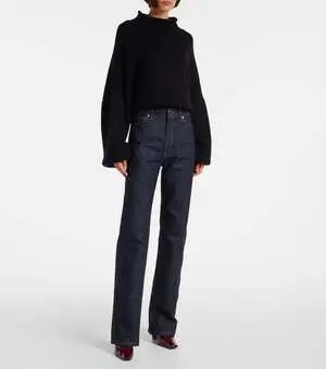 Khaite Danielle High-rise Straight Jeans - Blue