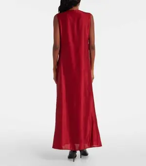Khaite Syd Satin Maxi Dress