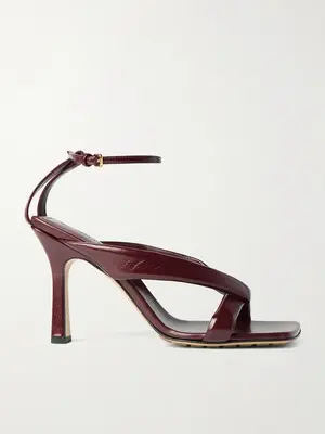 Bottega Veneta Riva Padded Leather Sandals - Red