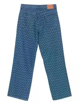 Sandro Monogram Wide-leg Jeans