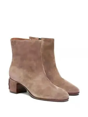 Casadei 50mm Muni Block-heel Suede Boots