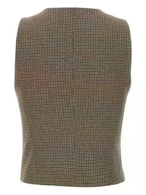 KAOS Houndstooth Button Vest
