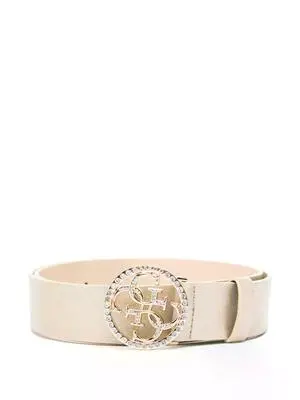 Guess Logo-buckle Belt - Gold