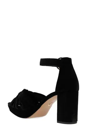 Pelle Moda Anesa Ankle Strap Platform Sandal - Black