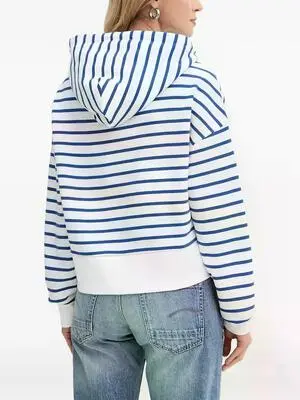 Marc O'polo Striped Zip-up Hoodie