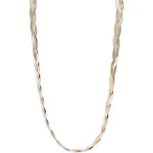 Nordstrom Braided Snake Chain Necklace - Goldilver