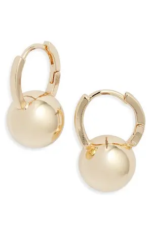 Nordstrom Orb Drop Huggie Hoop Earrings - Gold