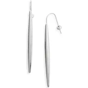 Nordstrom Pointed Bar Threader Drop Earrings - Silver
