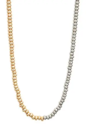 Nordstrom Two-tone Beaded Collar Necklace - Goldilver