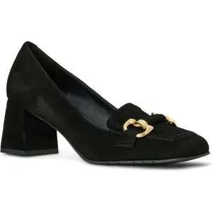 Aquatalia Corrina Weatherproof Loafer Pump - Black Suede