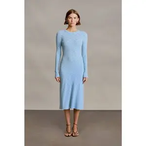 AMUR Myella Knit Midi Dress